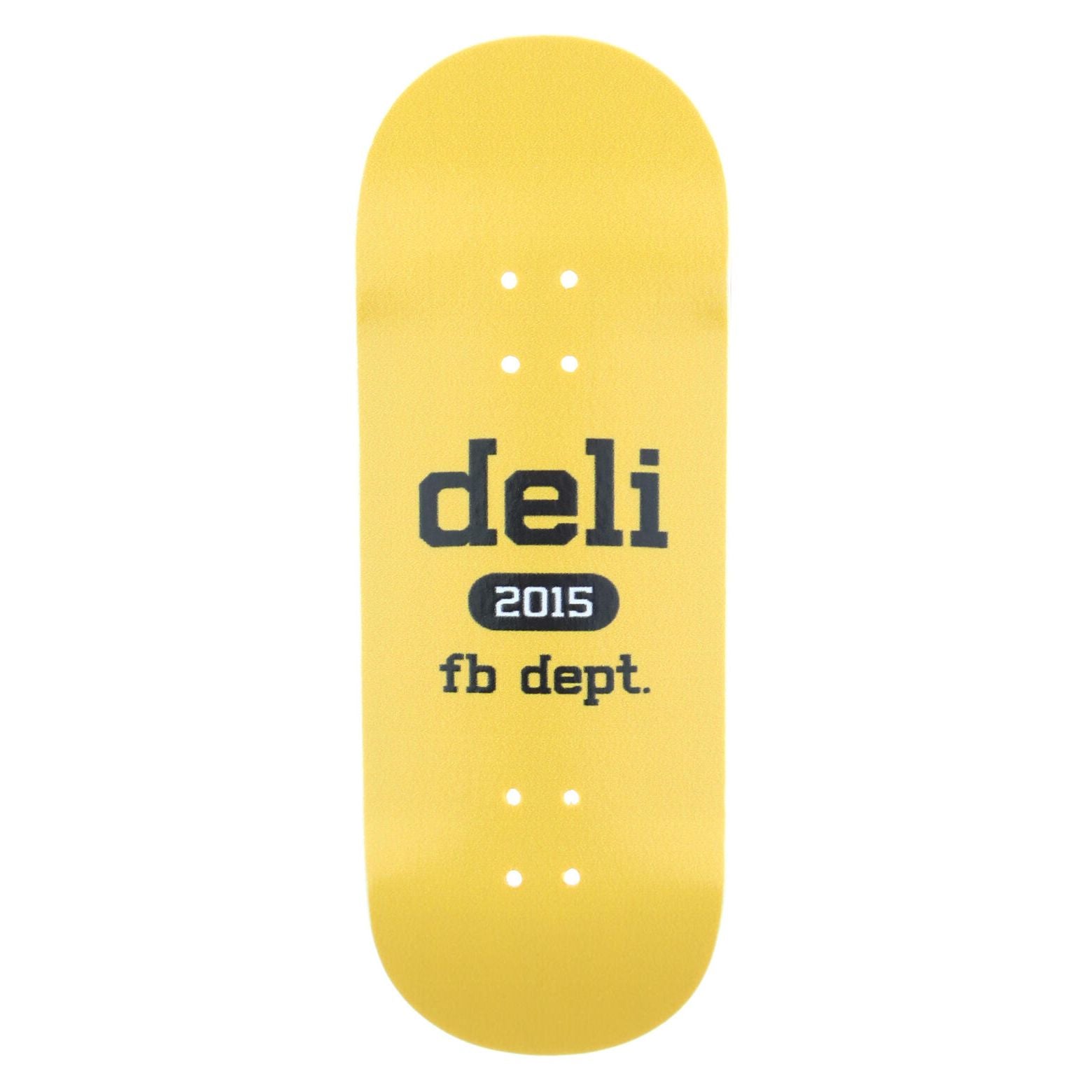 Deli - FB Dept Orange Wooden Fingerboard Deck (34mm) | Skull Fingerboards