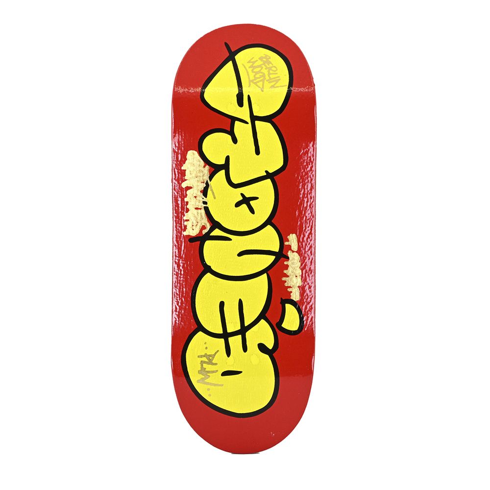BerlinWood x Stoned Obstacles - Graffiti Graphic Deck (33.3mm) | Skull ...