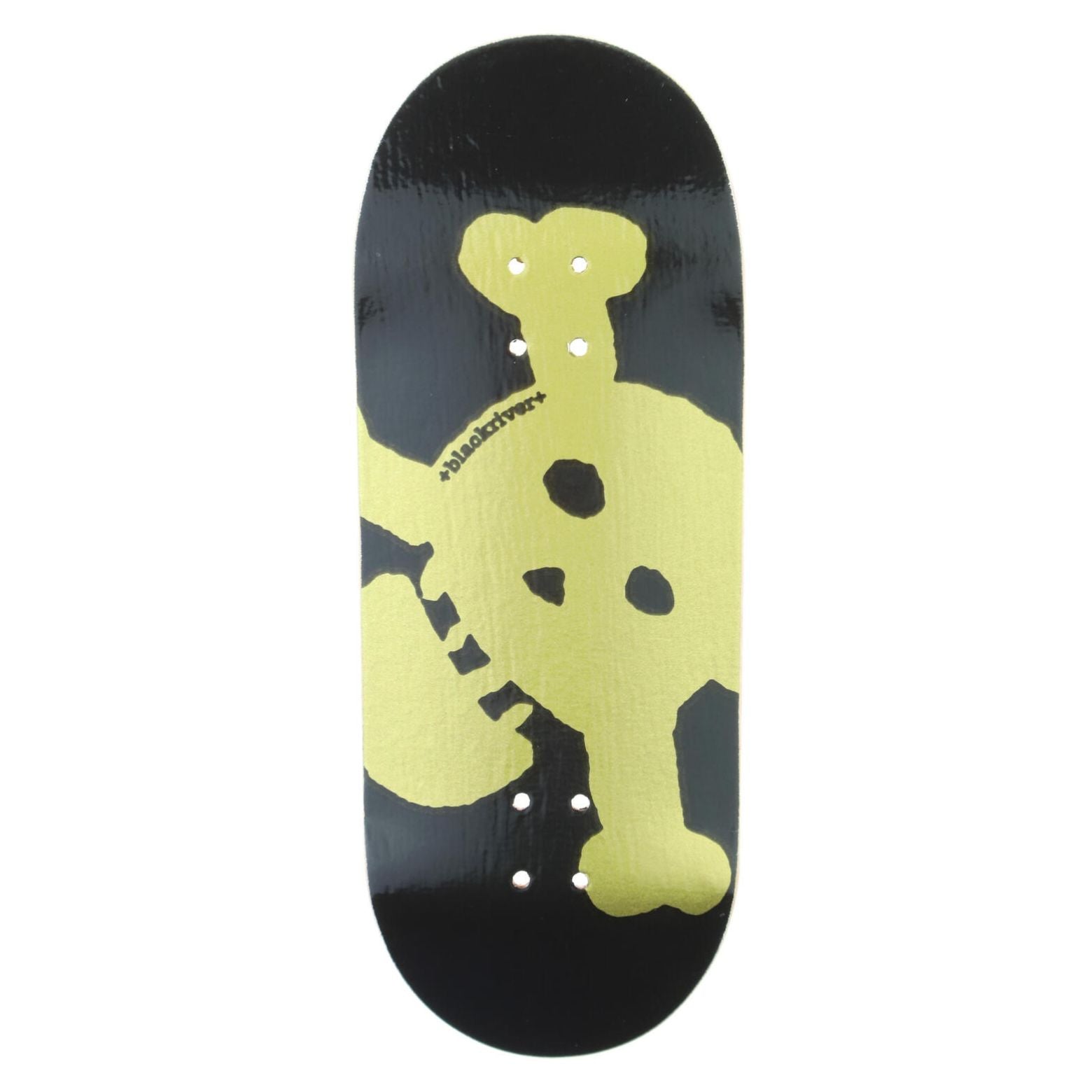 Blackriver - New Skull Gold Graphic Deck (36mm) | Skull Fingerboards
