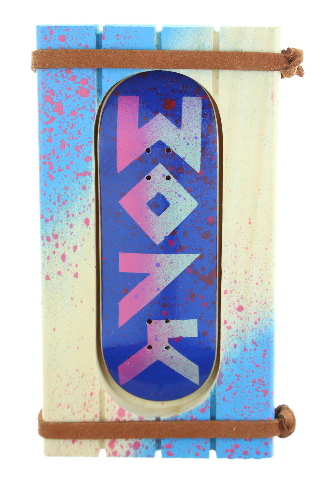 Bonk - Dark Blue Wonk Fingerboard Deck (33mm) | Skull Fingerboards
