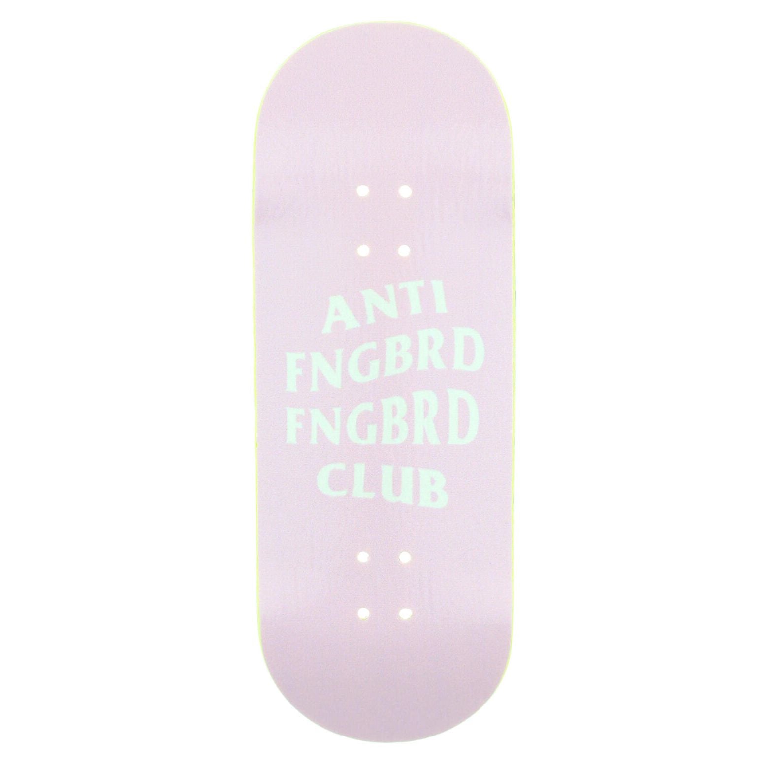 Deli - AFBFBC Pink Wooden Fingerboard Deck (34mm) | Skull Fingerboards