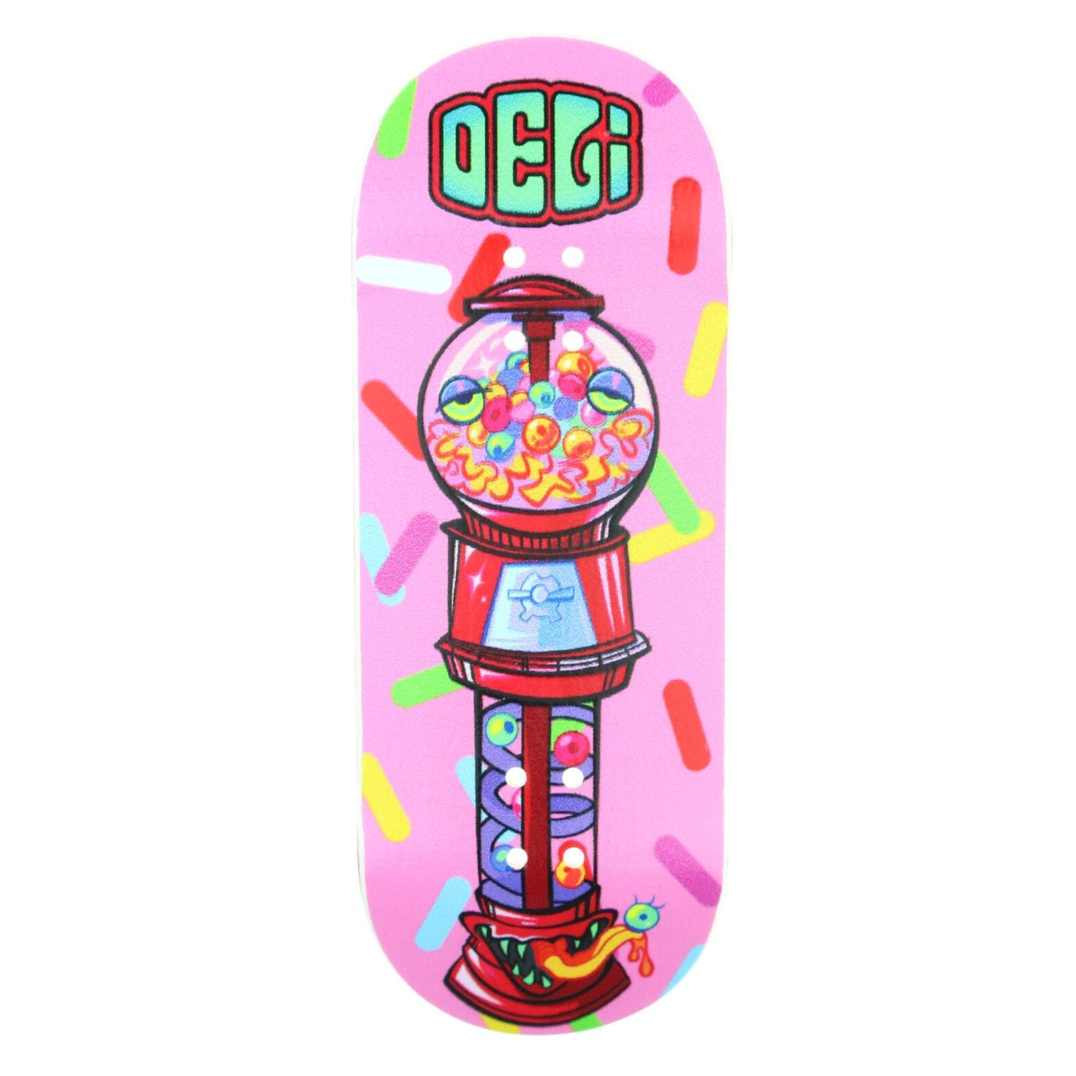 Deli - Bubblegum Wooden Fingerboard Deck | Skull Fingerboards