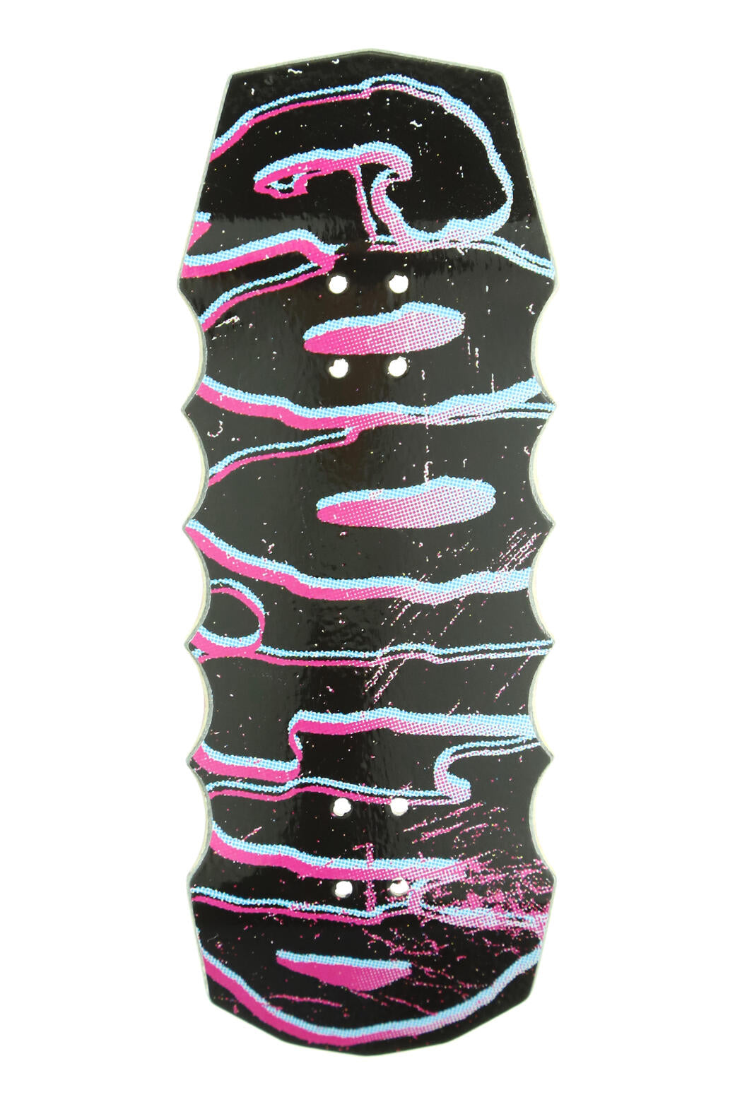 Goo - 80s Fiend Gwarsaw Shape Graphic Deck (35mm) | Skull Fingerboards