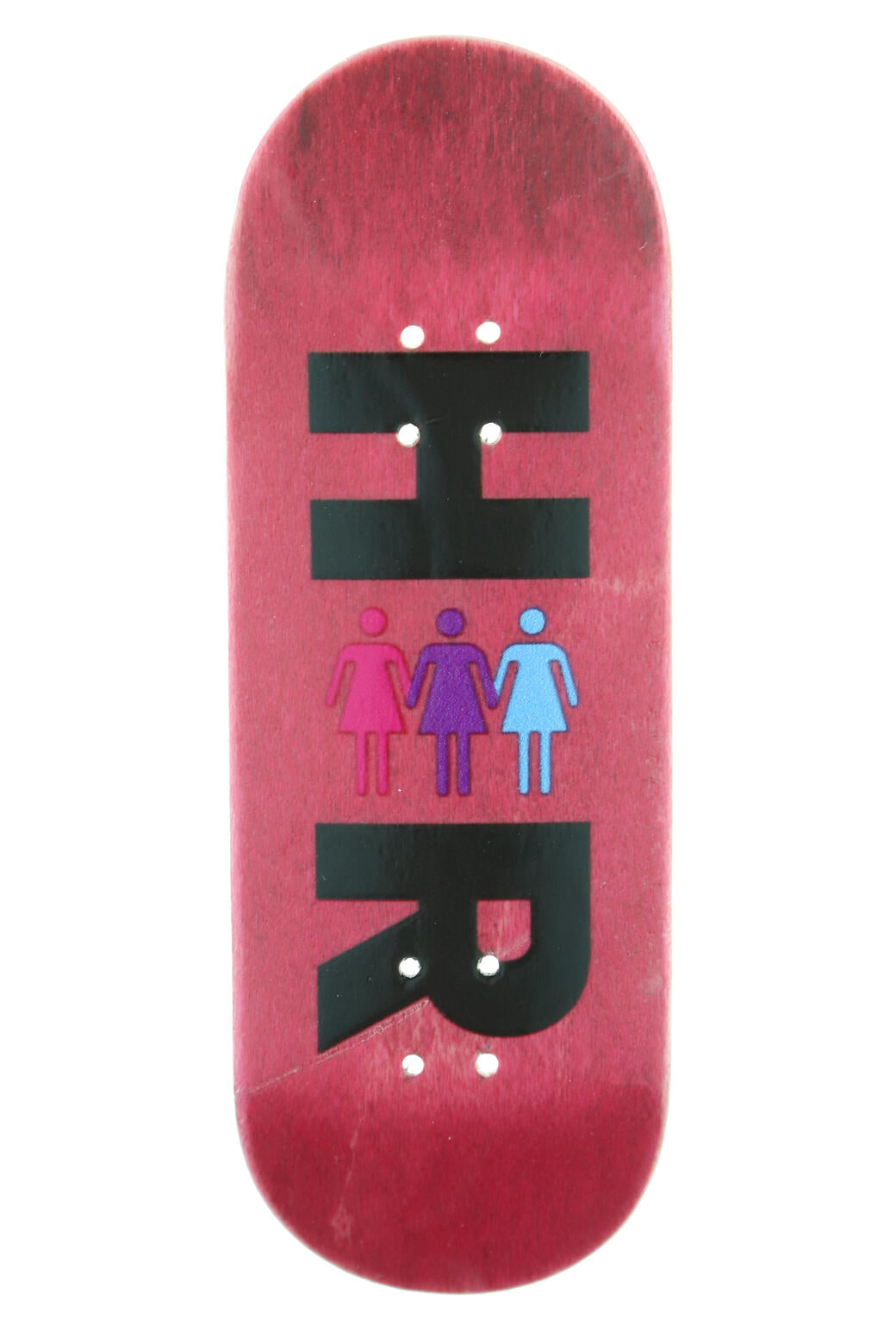 Her Fingerboards - Throuple Graphic Deck (33.5mm) | Skull Fingerboards