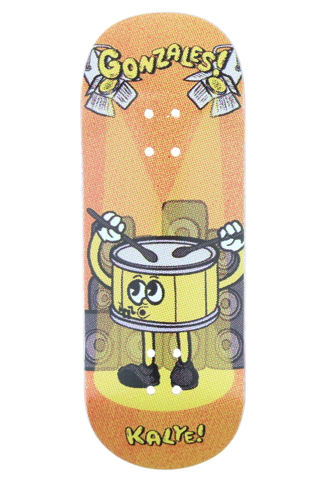 Kalye - Drums Gonzales Graphic Deck (34mm) | Skull Fingerboards