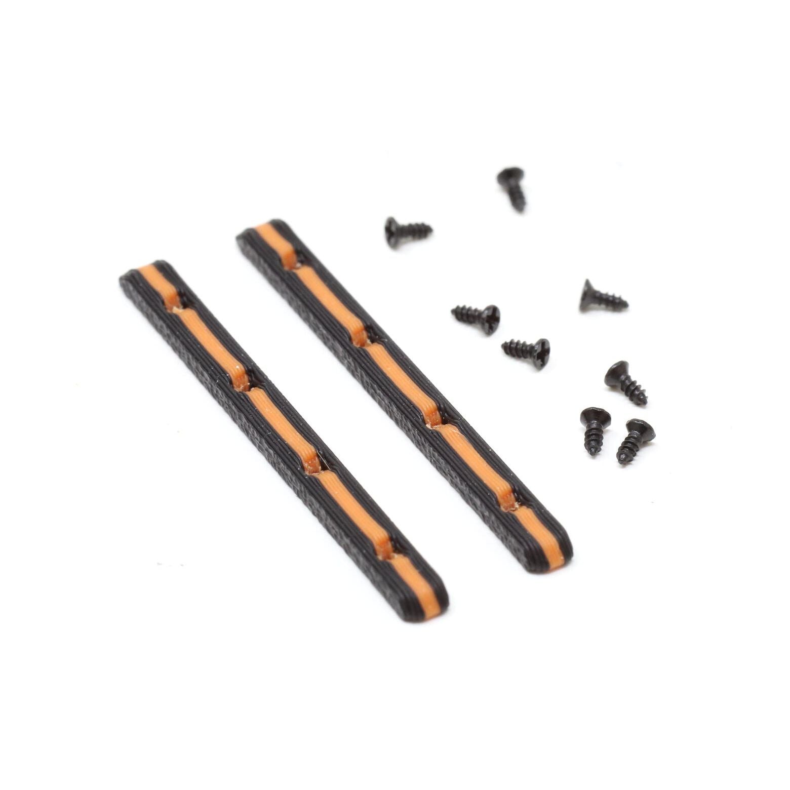 Skull Premium Board Rails (Orange/Black) | Skull Fingerboards