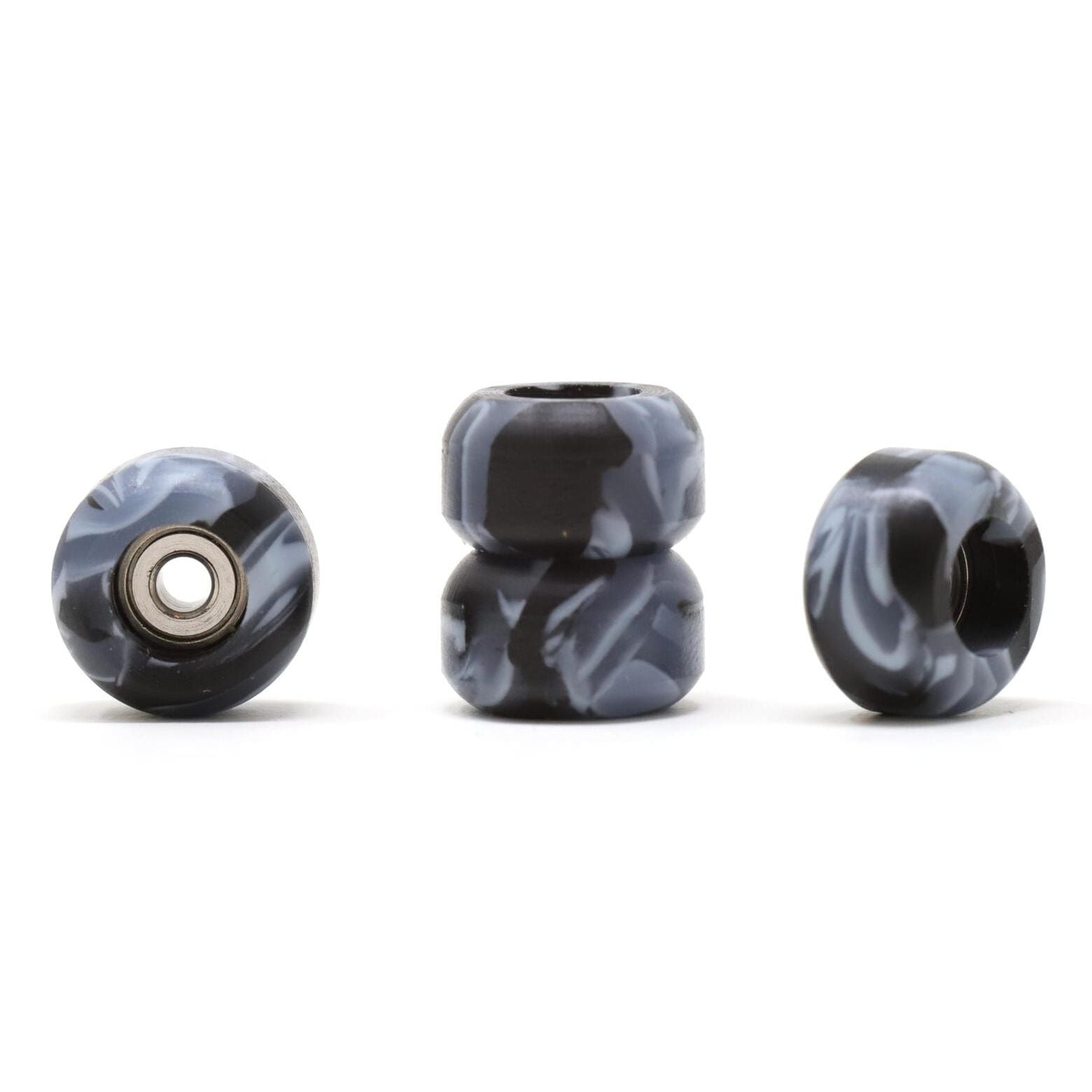 Skull - Grey/Black Multi Swirl Single Bearing Wheels | Skull Fingerboards