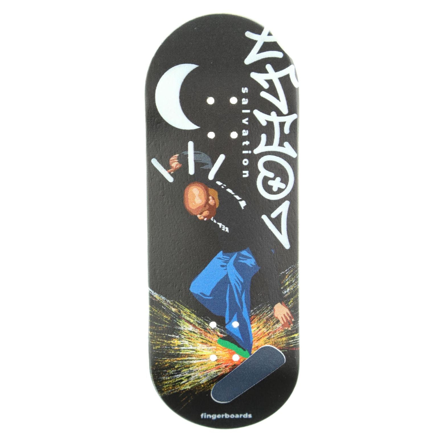 Salvation Wooden Fingerboard Graphic Deck (34mm) | Skull Fingerboards