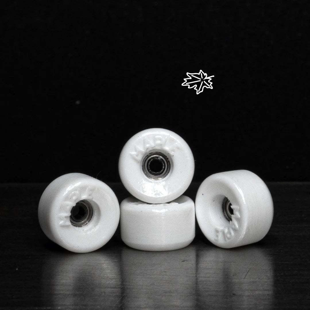 Maple Wheels - White "BOWL" | Skull Fingerboards