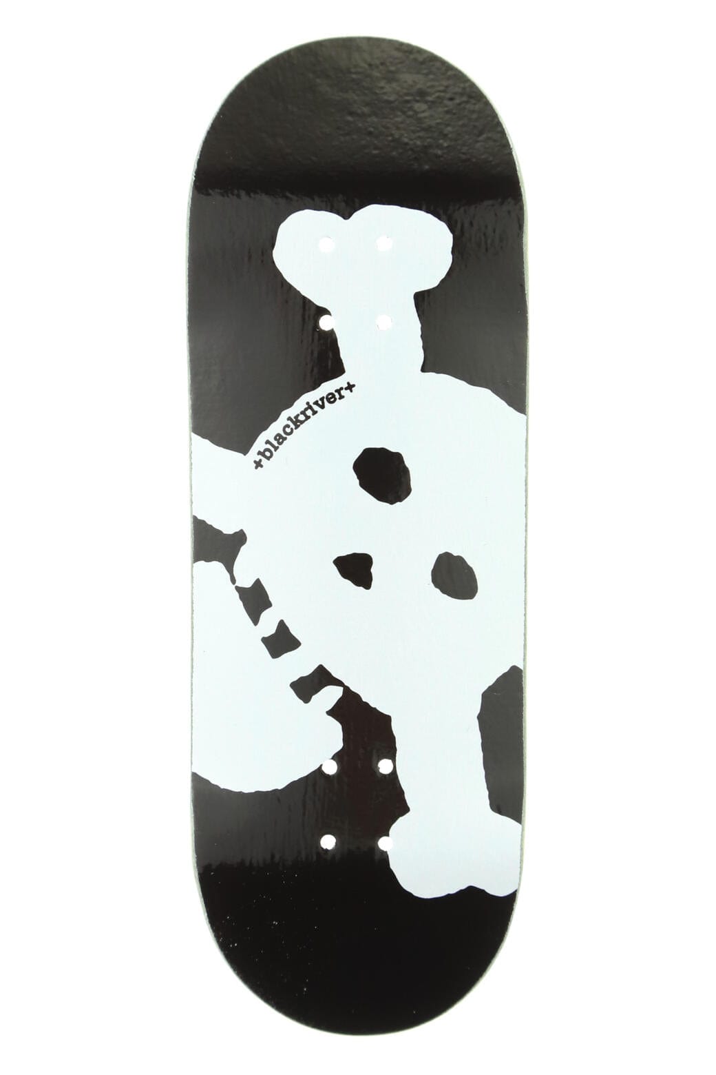 Blackriver - New Skull White Graphic Deck (33.3mm) | Skull Fingerboards