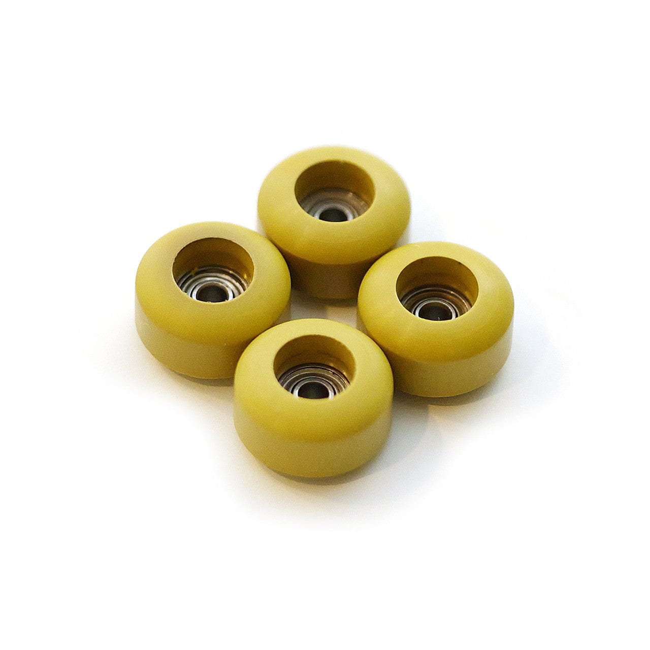 Flatface G8 Bearing Wheels - Gold | Skull Fingerboards