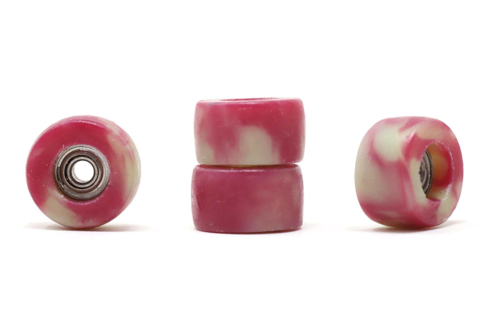 Skull - S3 Purple/Grey Swirl Resin Single Bearing Wheels (Street Shape ...